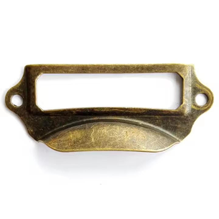 Cabinet drawer tag label holder metal label holder - Name plate ...