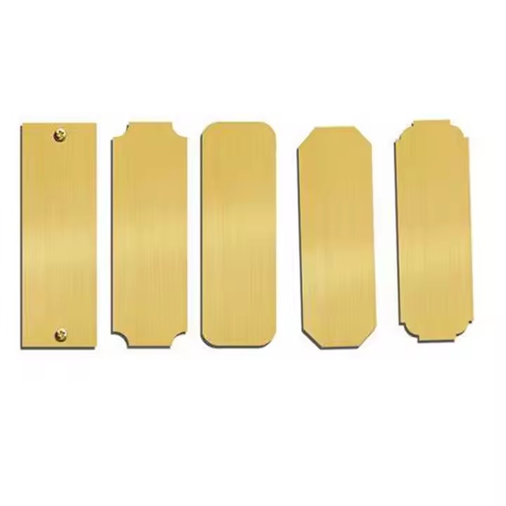 Blank Stainless Steel Metal Nameplates – Customizable Industrial Tags ...