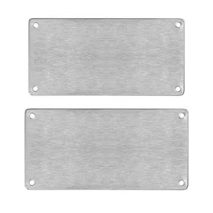 Blank Stainless Steel Metal Nameplates – Customizable Industrial Tags ...