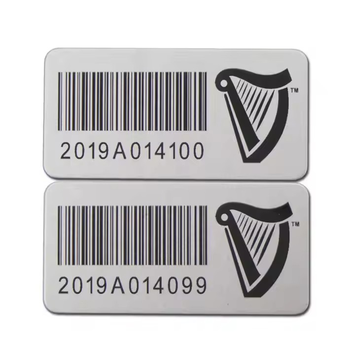 Wholesale Custom Laser Engraved Serial Number Barcode Metal Tags - Name ...